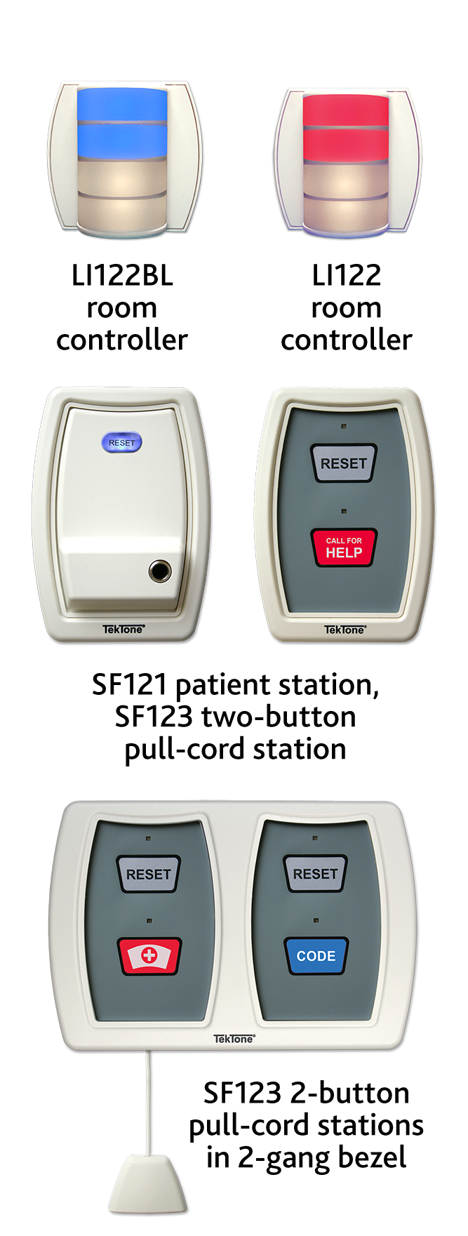 Tek-CARE120 Tone-Visual Nurse Call System | TekTone