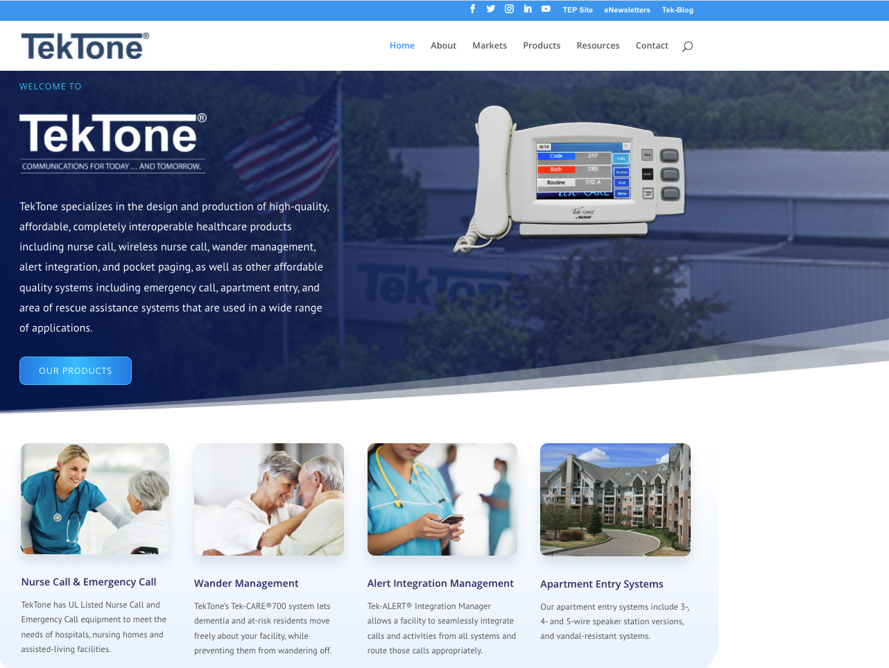 TekTone Launches Redesigned Website - TekTone Production
