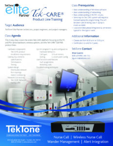 TEP Tek-CARE Product Training | TEP Recertification & Non-TEP Training